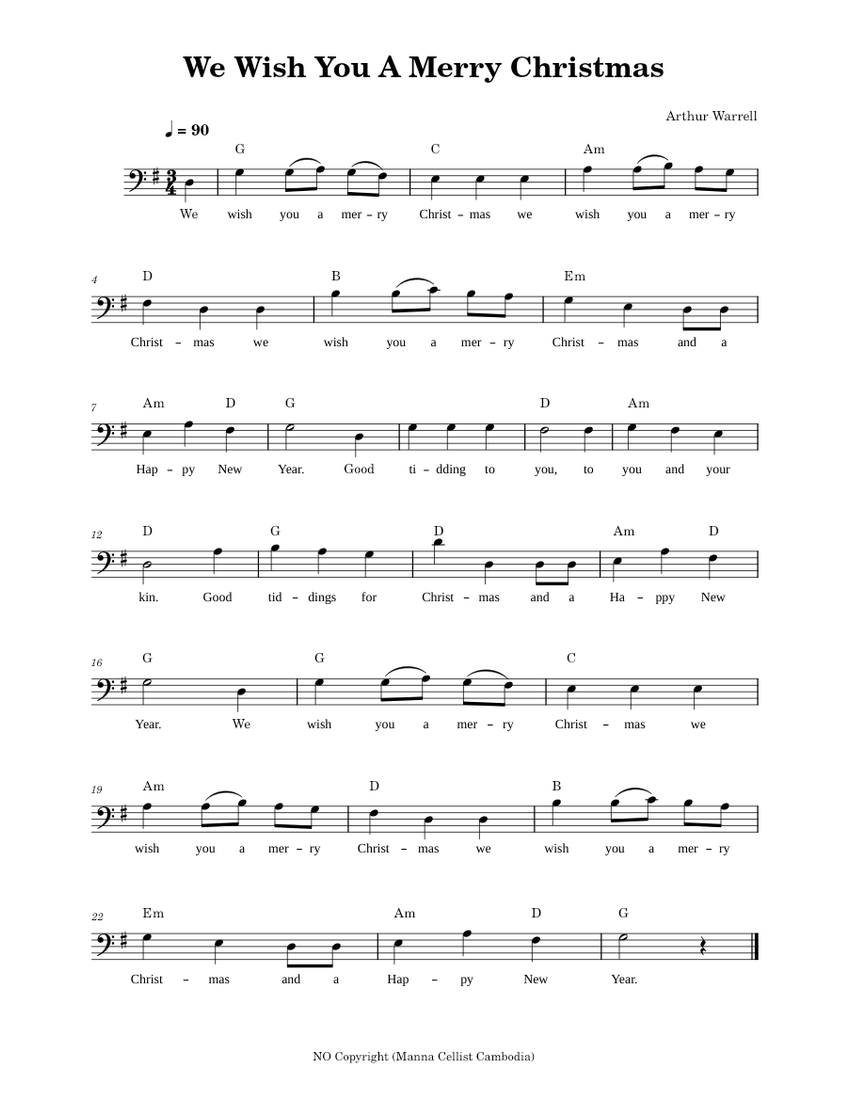 We wish you a merry christmas – Arthur Warrell We Wish You A Merry ...