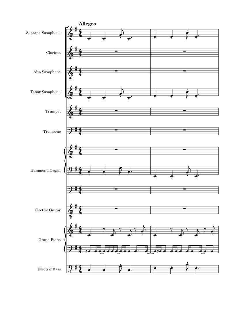 Tweedle Funk, Jazz Combo Arrangement Sheet Music for Piano, Trombone ...