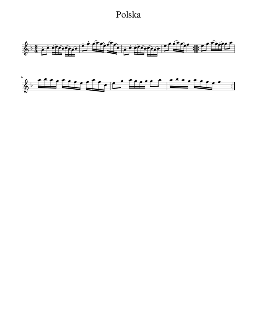 Polska Sheet music for Piano (Solo) Easy | Musescore.com