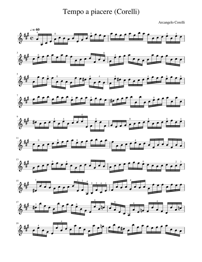 Tempo_a_piacere_(Corelli) Sheet Music for Oboe (Solo) | MuseScore.com