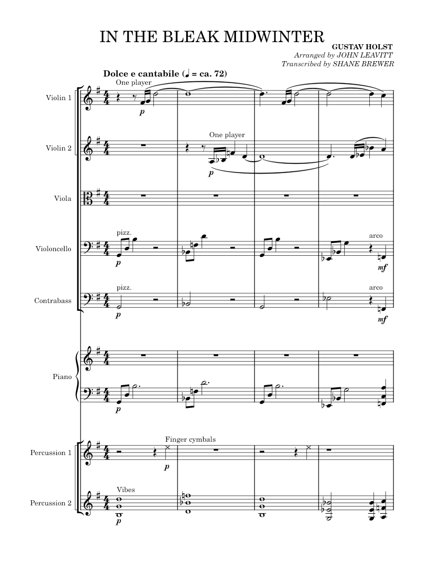 In The Bleak Midwinter - piano tutorial