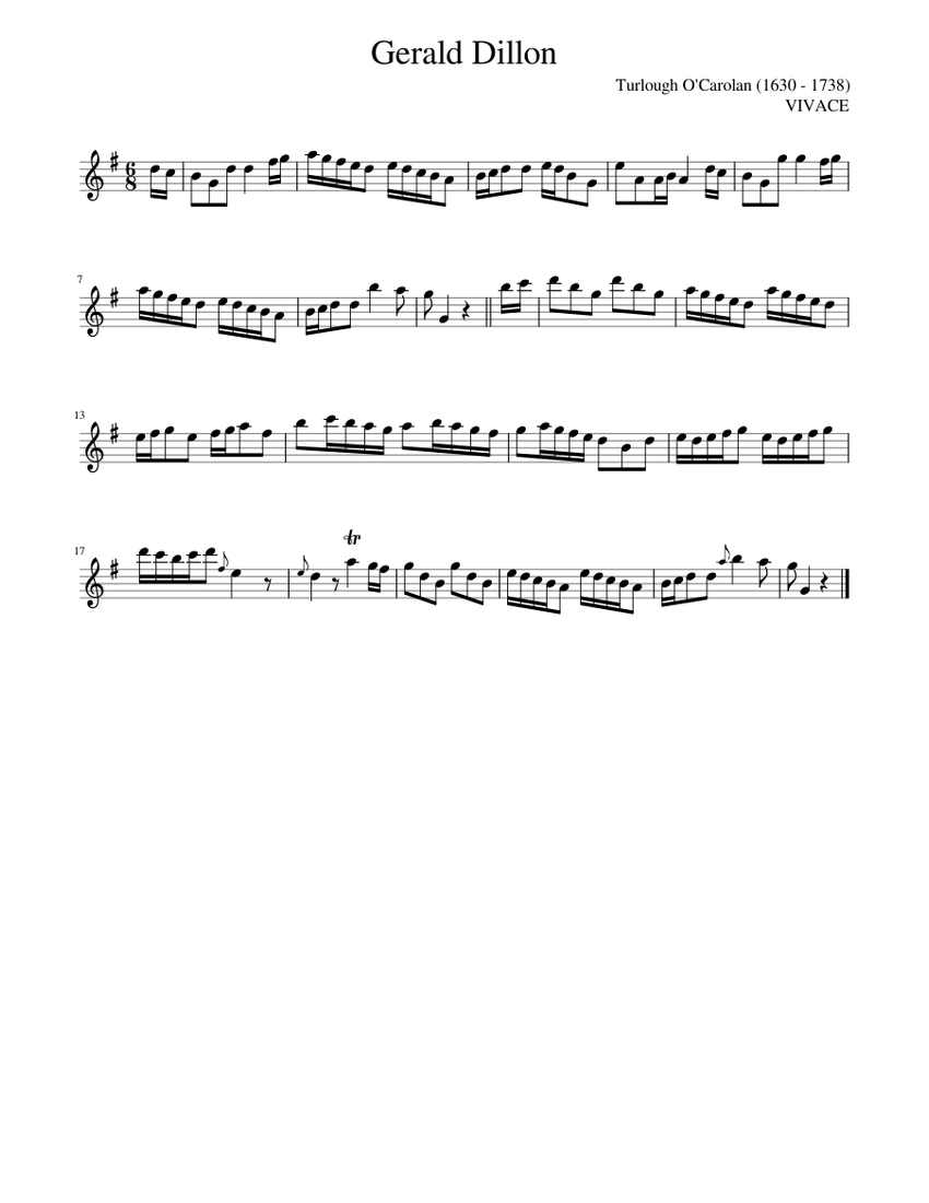Gerald Dillon Sheet music for Piano (Solo) Easy | Musescore.com