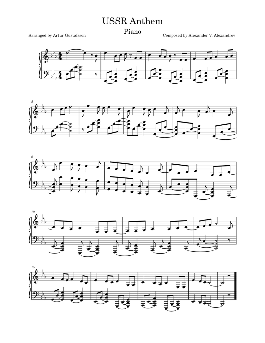 National Anthem of the USSR – Alexander Vasilyevich Alexandrov National ...
