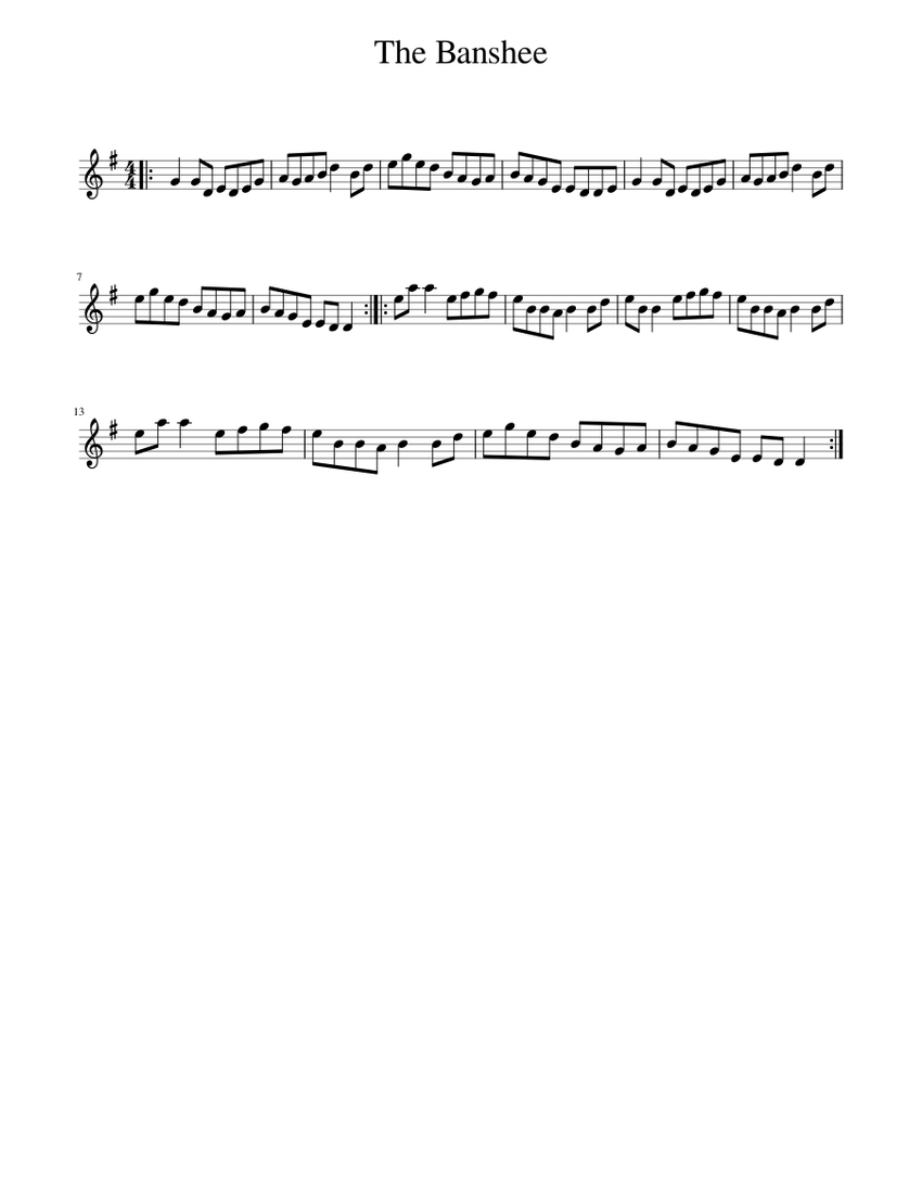 The Banshee Sheet music for Piano (Solo) | Musescore.com