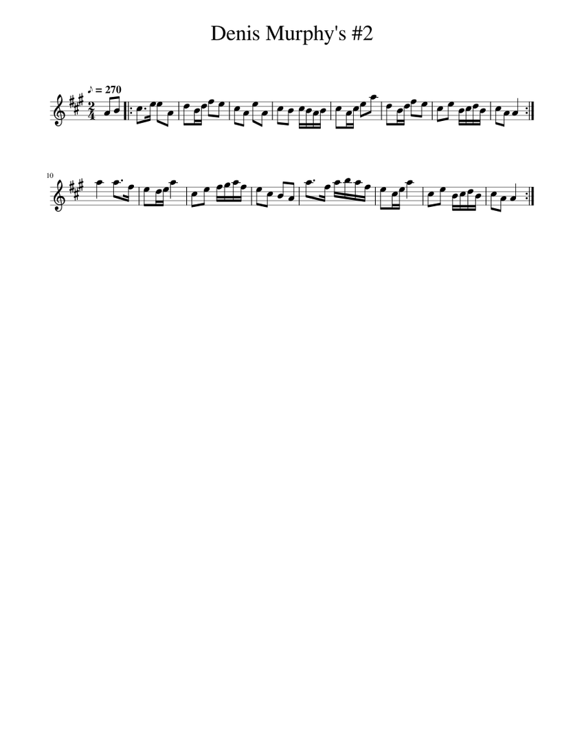 Denis Murphy's #2 Sheet music for Piano (Solo) Easy | Musescore.com