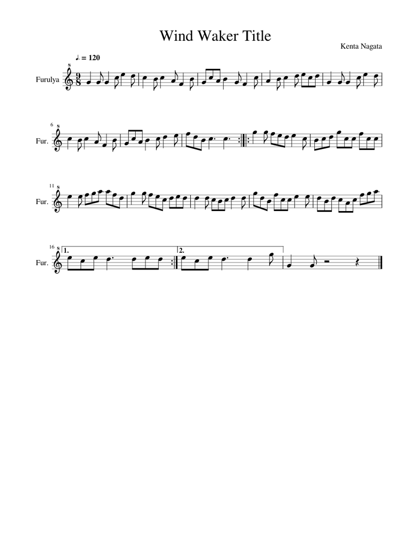 Wind Waker Title - piano tutorial