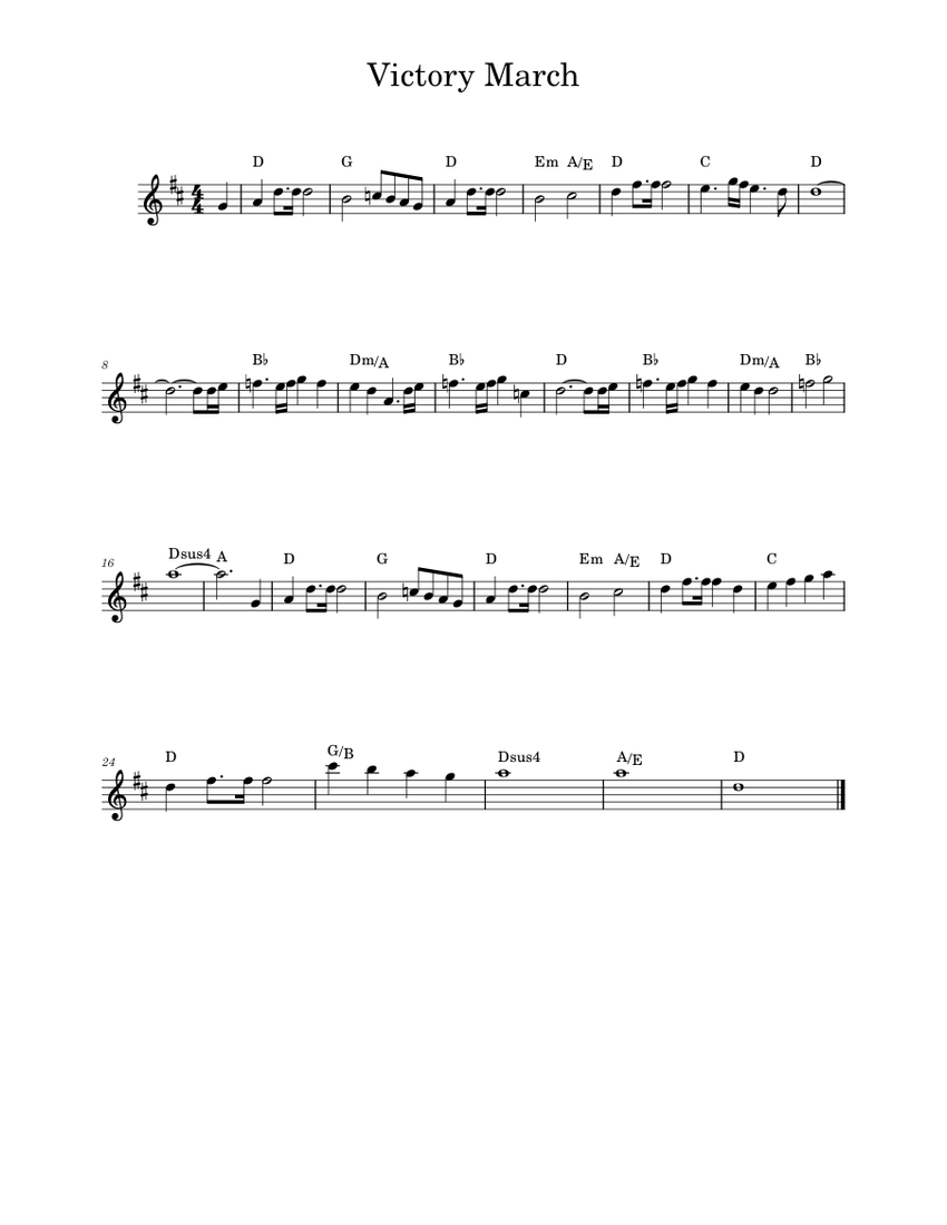 Victory March Sheet music for Piano (Solo) | Musescore.com