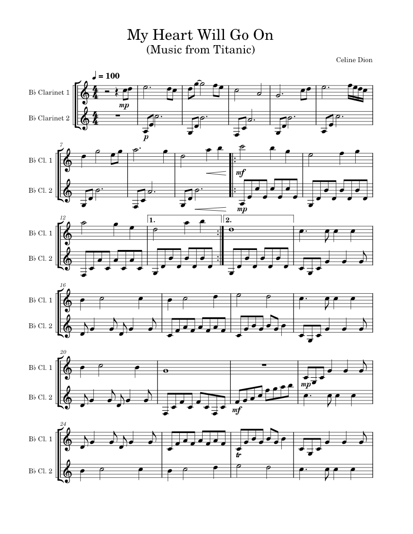 My Heart Will Go On (Love Theme from Titanic) – Celine Dion Music from ...