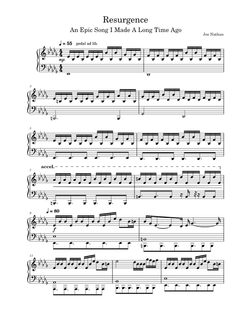 Resurgence Sheet music for Piano (Solo) | Musescore.com