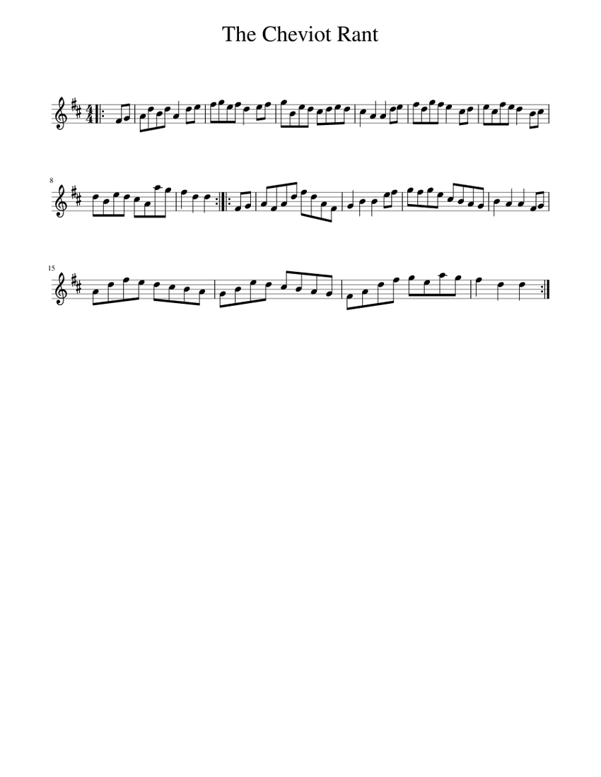 The Cheviot Rant Sheet music for Piano (Solo) | Musescore.com