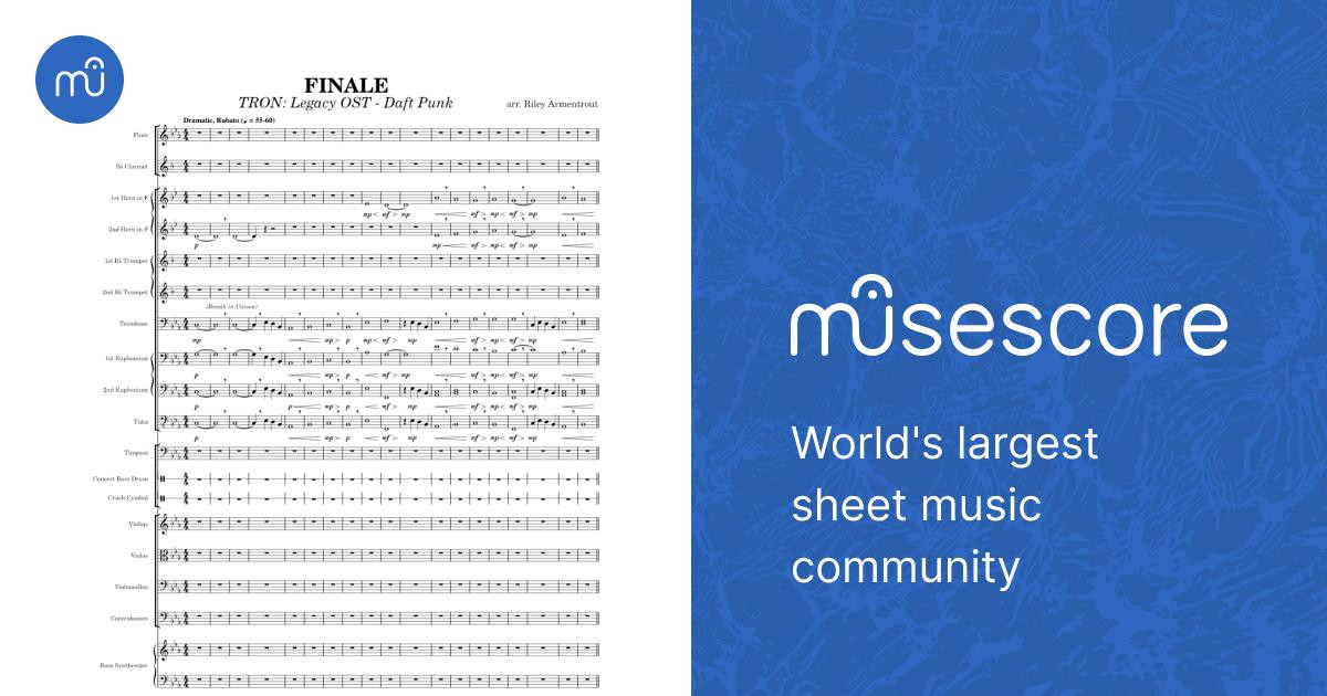 Finale (from "TRON: Legacy") – Daft Punk Sheet music for Trombone, Tuba ...