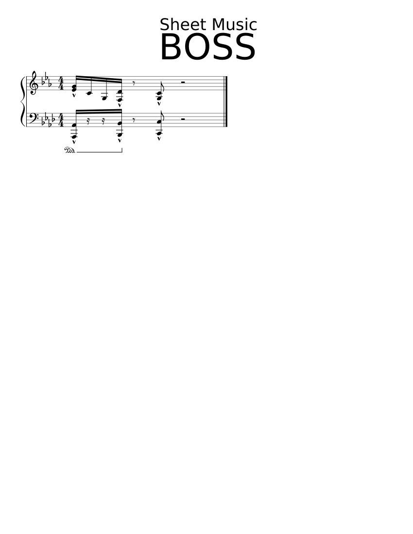 Sheet Music Boss Sheet Music for Piano (Solo) Easy | MuseScore.com