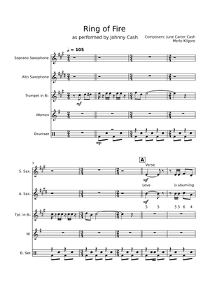 Partition De Johnny Cash Pour Ring Of Fire