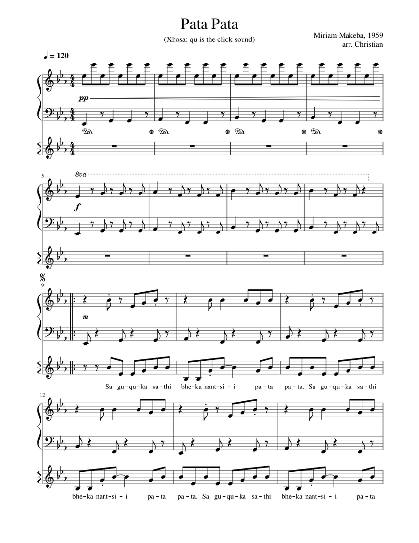 Pata Pata , 2022 , CS - piano tutorial