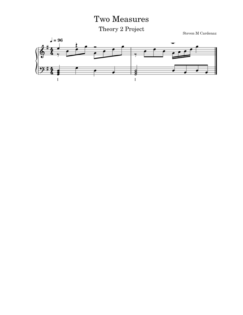 Two Measures - piano tutorial