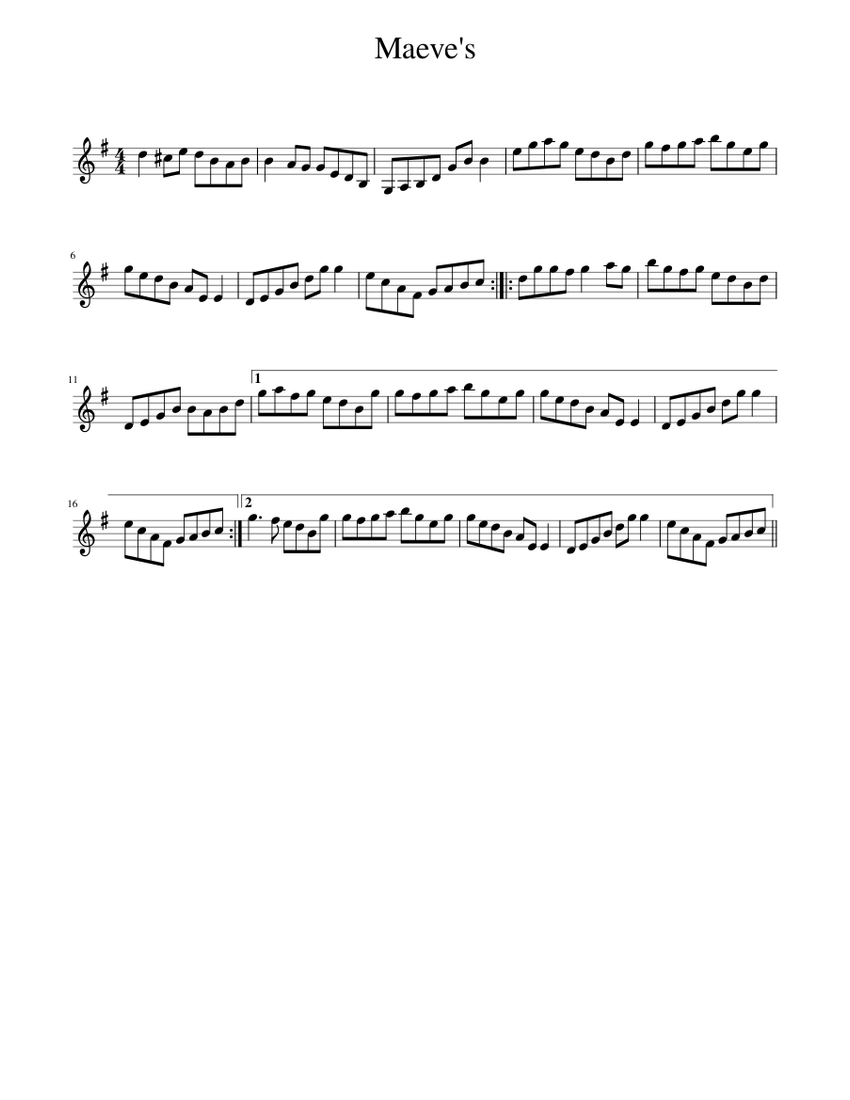 Maeve's Sheet music for Piano (Solo) | Musescore.com