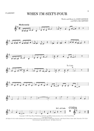 Play Official version of When I'm Sixty Four Sheet Music by The Beatles ...