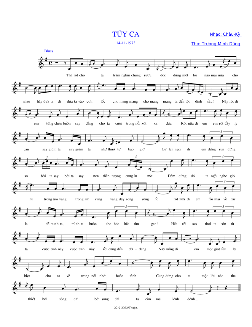 TÚY_CA Sheet music for Piano (Solo) | Musescore.com