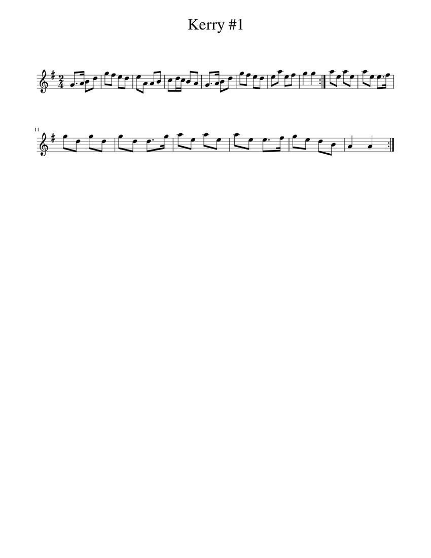Kerry #1 Sheet music for Piano (Solo) Easy | Musescore.com
