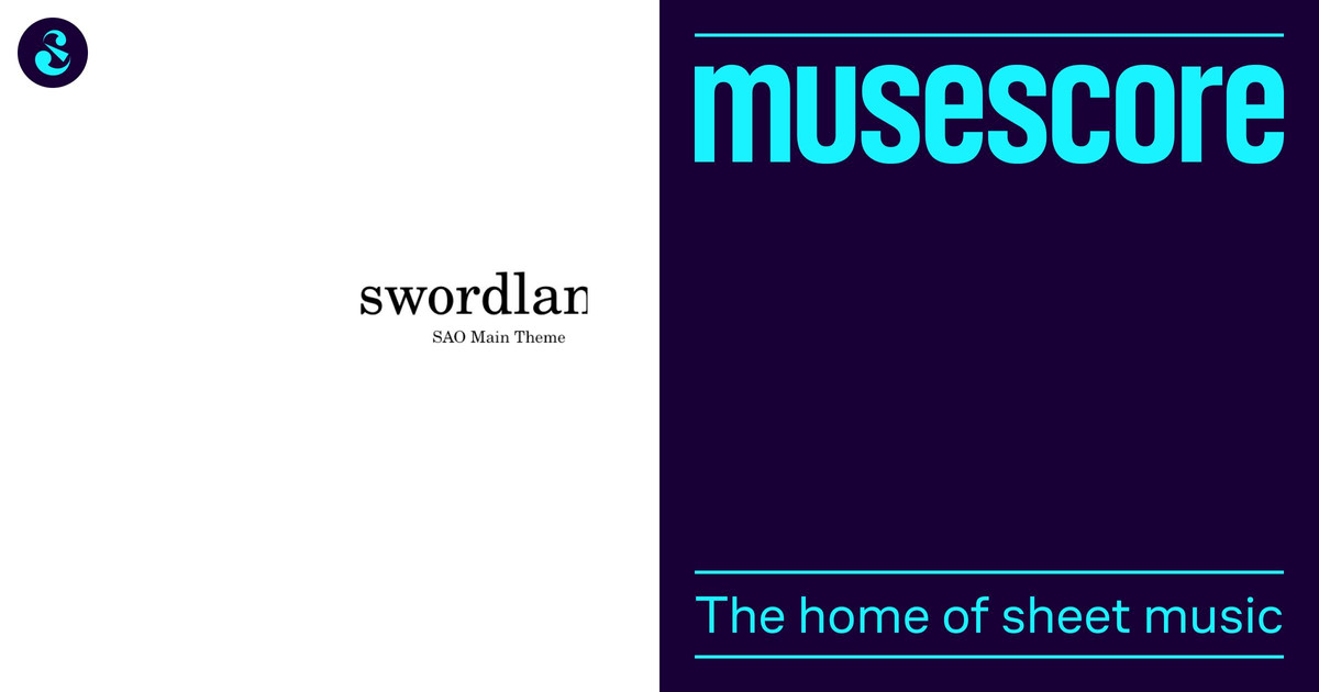 Sword art online - swordland – Misc Cartoons swordland Sheet music for ...