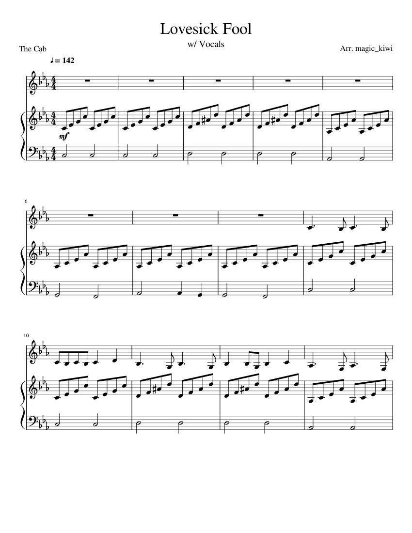 Lovesick Fool Sheet Music for Piano, Viola (Solo) | MuseScore.com