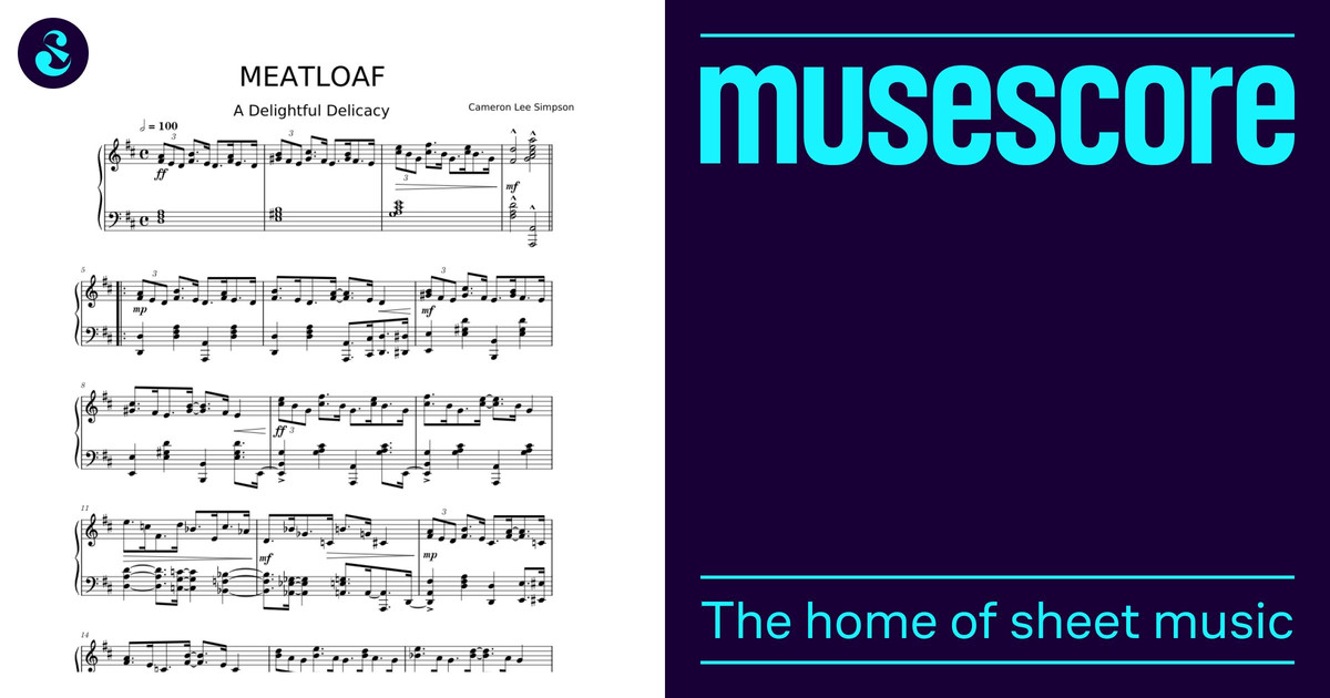 Meatloaf Sheet music for Piano (Solo) | Musescore.com