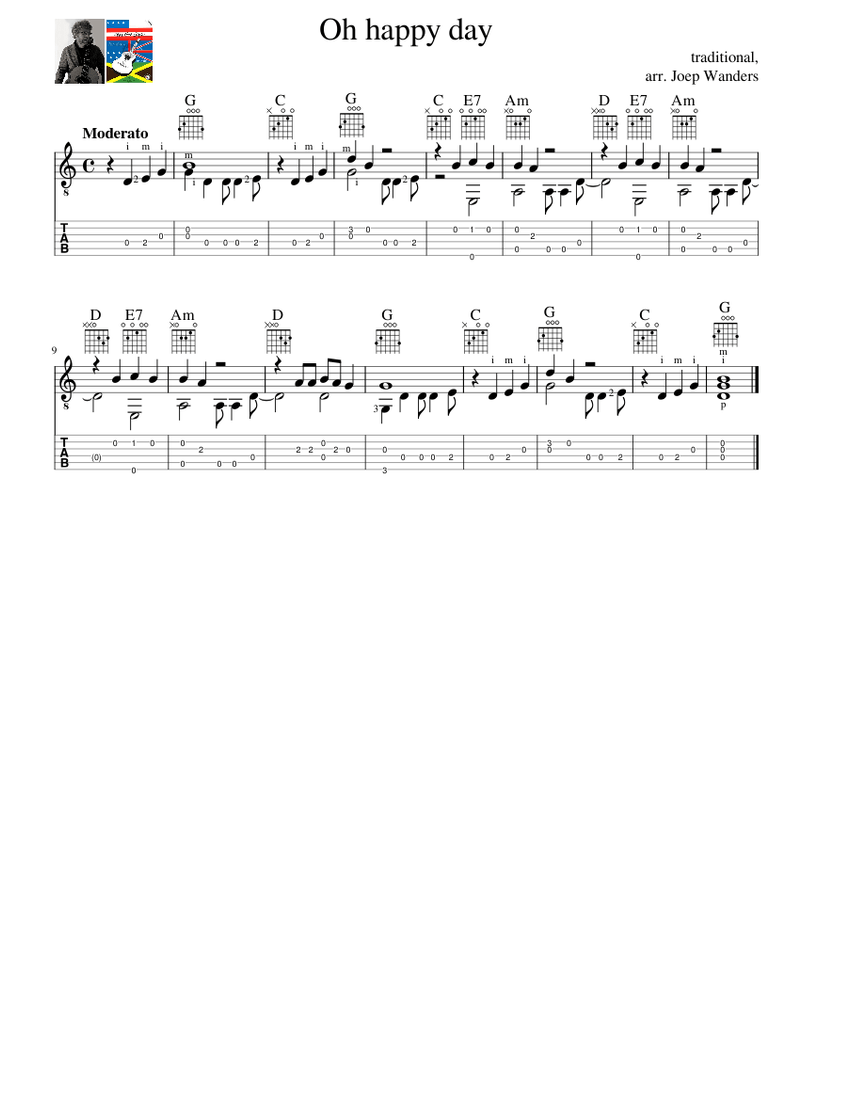 Oh happy day – Misc Traditional Sheet Music and Tab with Chords for ...