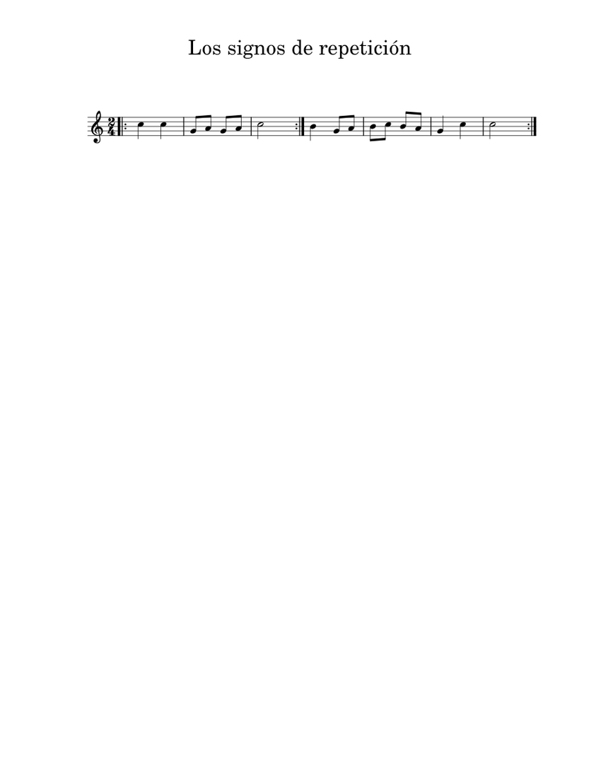 Los signos de repetición Sheet music for Piano (Solo) Easy | Musescore.com