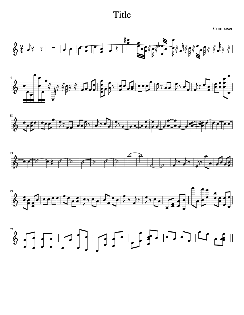 racing car Sheet music for Piano (Solo) Easy | Musescore.com