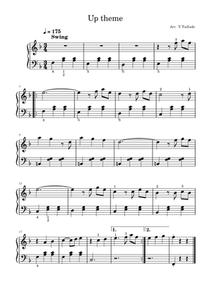 Disney Pixar's Up Main Theme Easy Piano Solo – Walt Disney Animation ...