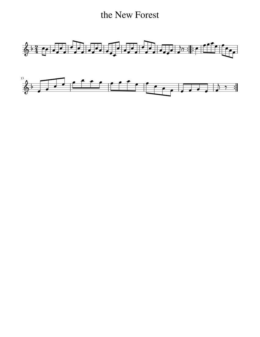 the New Forest - piano tutorial