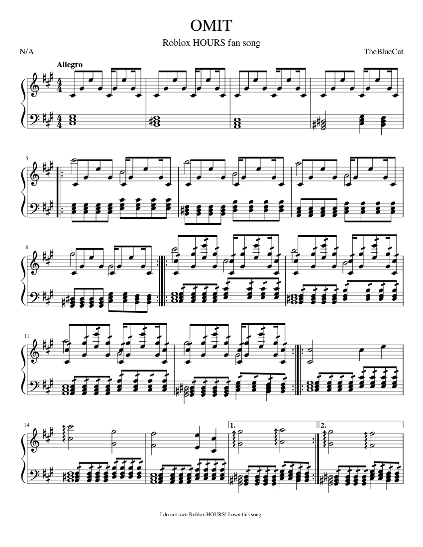 OMIT Sheet music for Piano (Solo) | Musescore.com