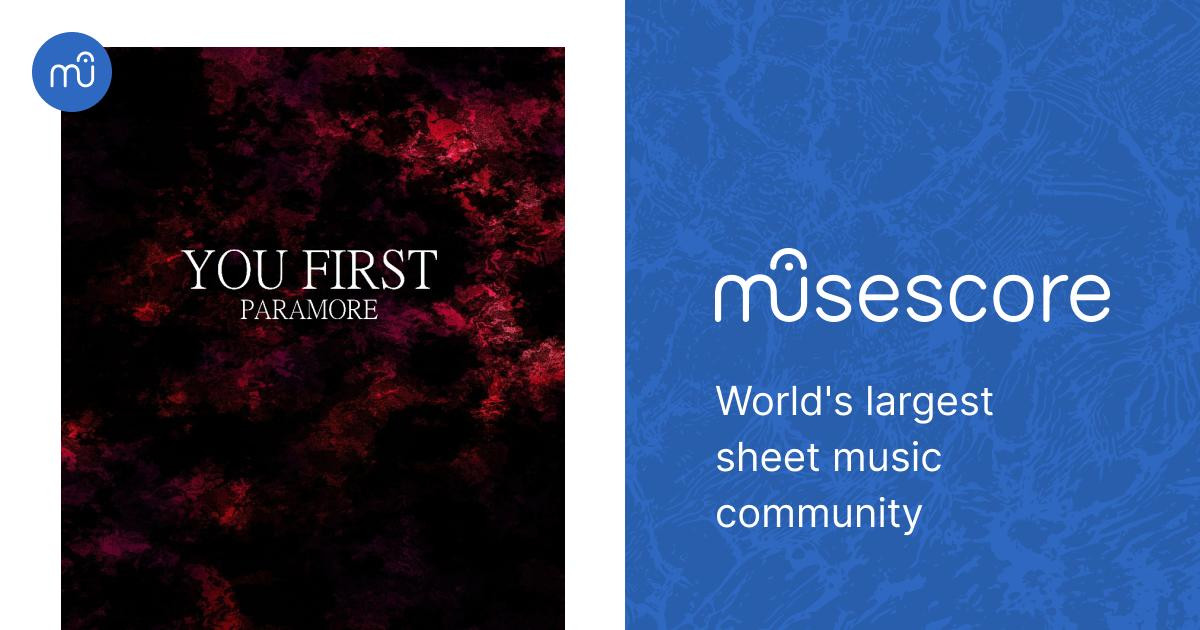 Paramore - You First Sheet music for Piano, Vocals, Flute, Saxophone ...