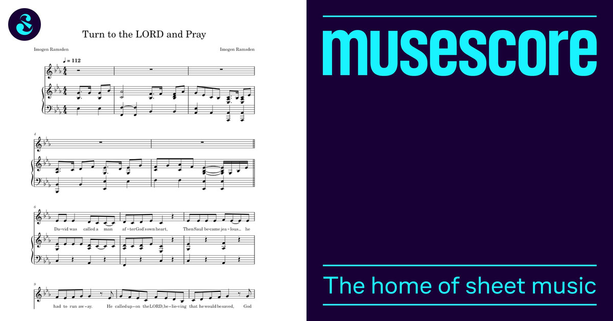 Turn to the LORD and Pray – Imogen Ramsden Sheet Music for Piano ...