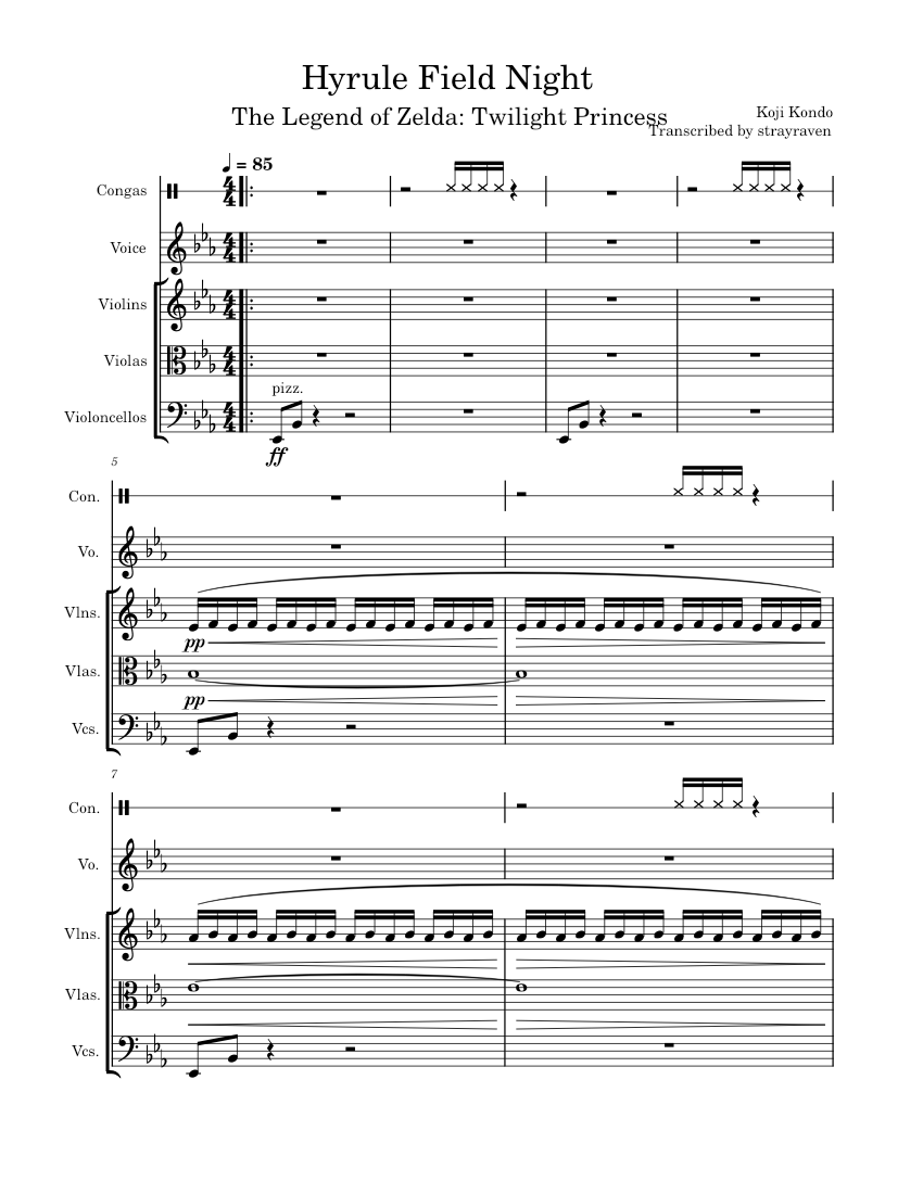 Hyrule Field Night Theme – Koji Kondo The Legend of Zelda: Twilight ...