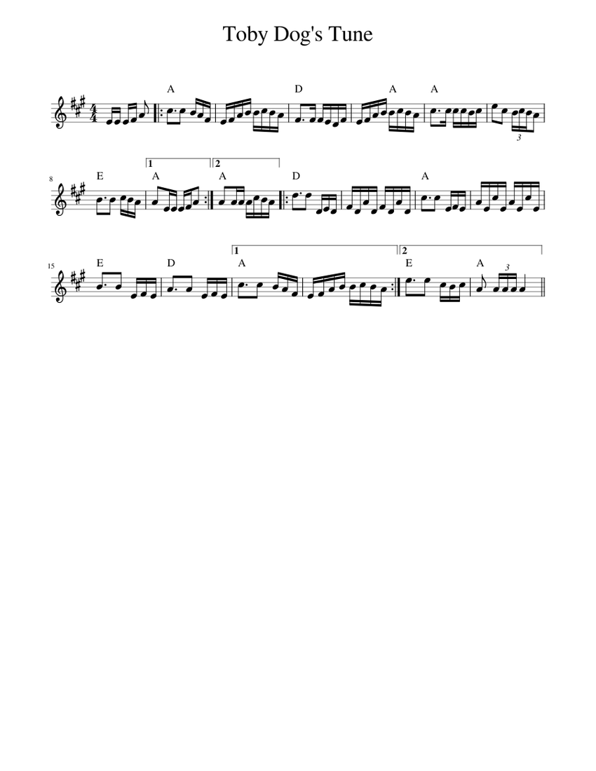 Toby Dog's Tune Sheet music for Piano (Solo) | Musescore.com