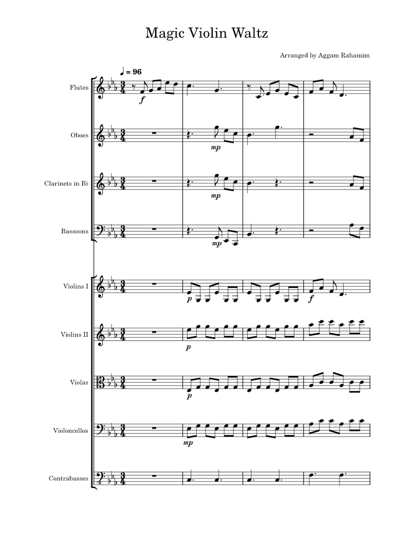 Magic Violin – Haim Kobrin | חיים קוברין Magic Violin Waltz Sheet music ...