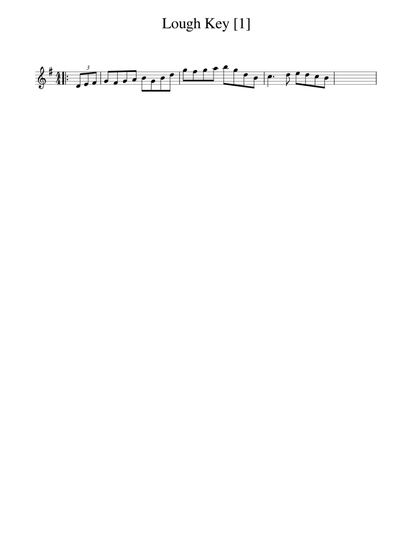 Lough Key Sheet music for Piano (Solo) Easy | Musescore.com