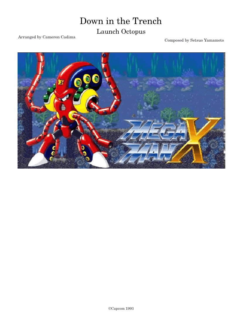 Launch Octopus (Mega Man X) Sheet Music for Piano, Trumpet in b-flat ...