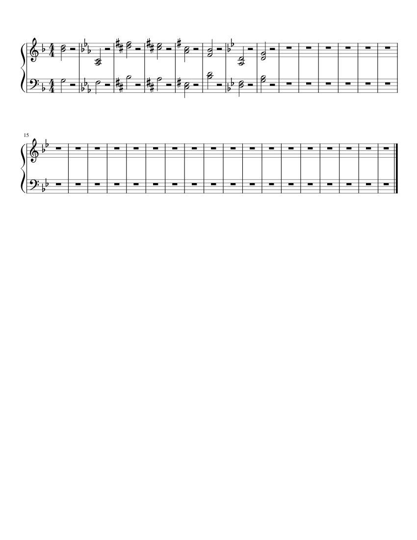 Harmony Hw Sheet music for Piano (Solo) Easy | Musescore.com