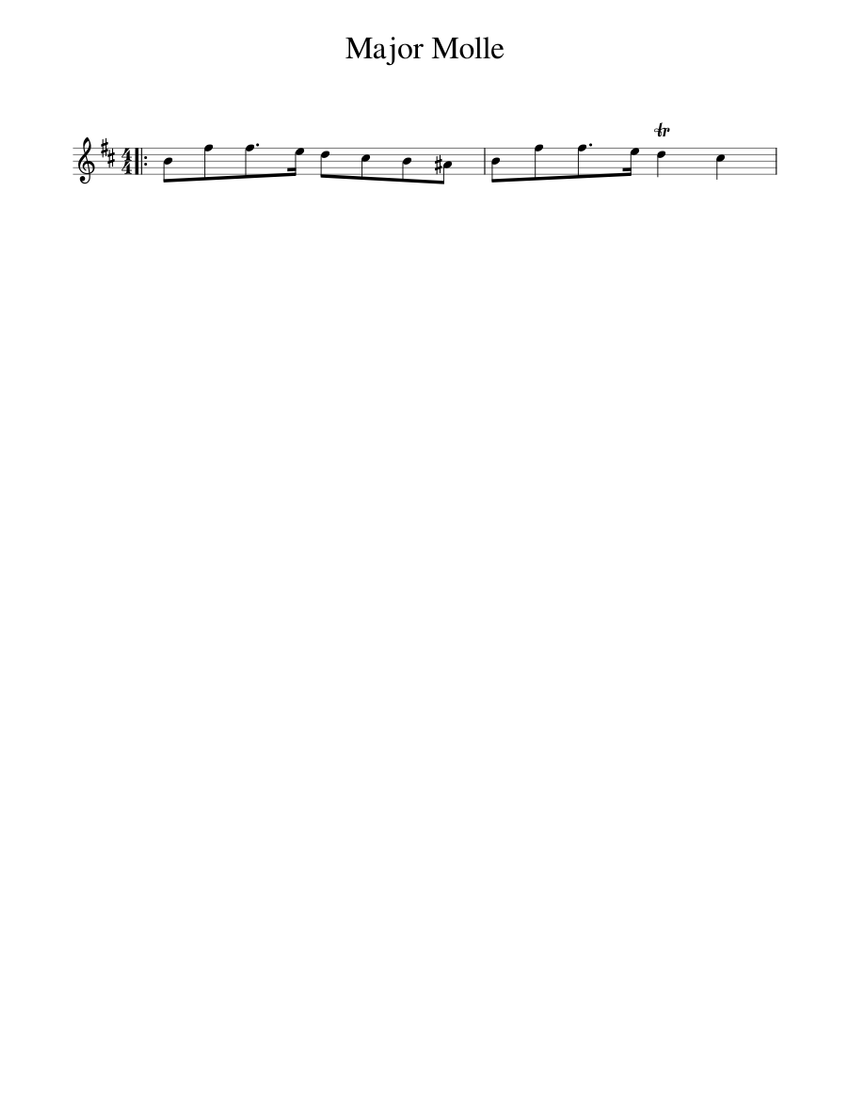 Major Molle Sheet music for Piano (Solo) Easy | Musescore.com