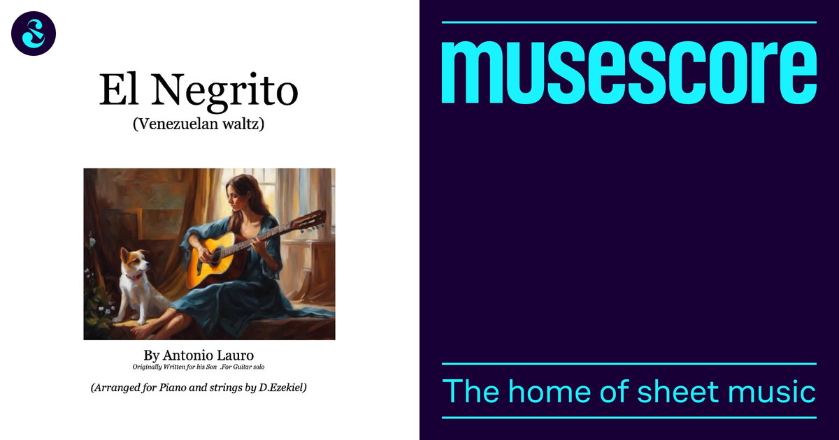 El Negrito Sheet Music for Piano, Violin, Viola, Cello & more ...