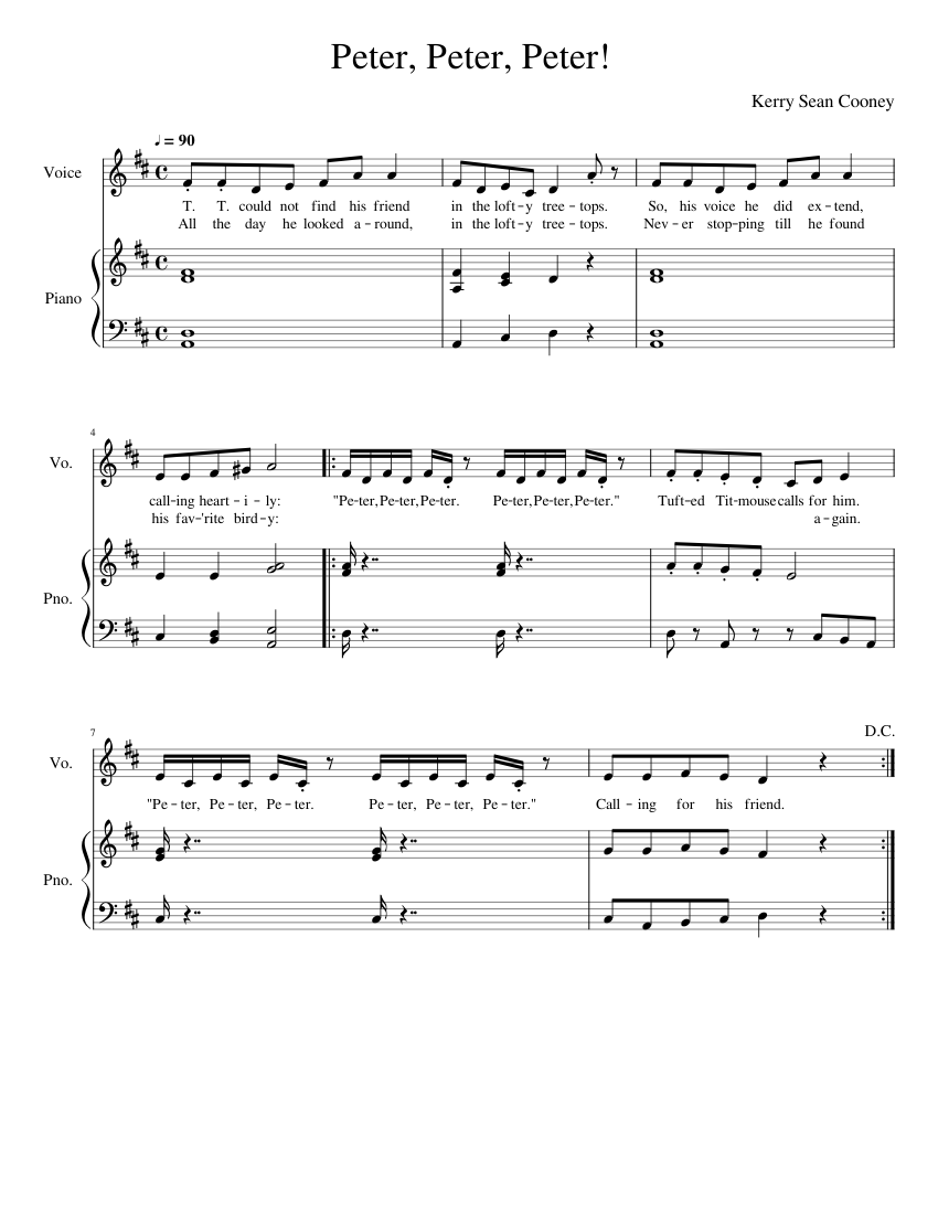 Peter, Peter, Peter! - piano tutorial