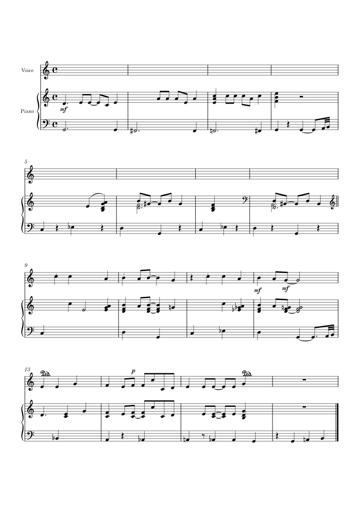 na Sheet music for Piano, Vocals (Solo) | Musescore.com