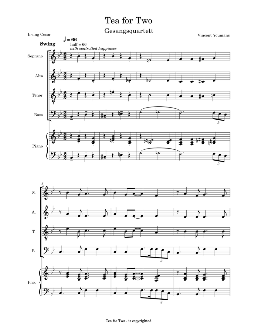 Tea For Two – Vincent Youmans and irving Caesar Tea_for_Two ...