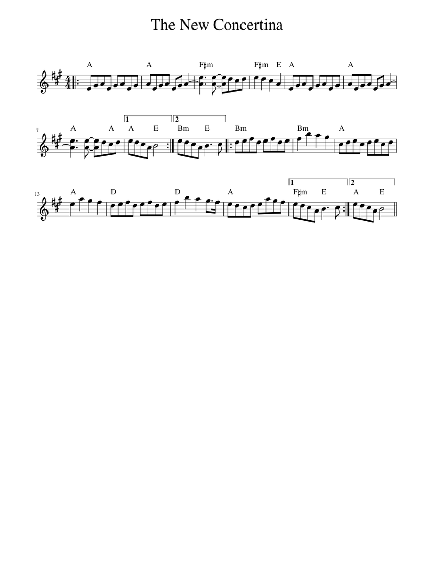 The New Concertina Sheet music for Piano (Solo) | Musescore.com