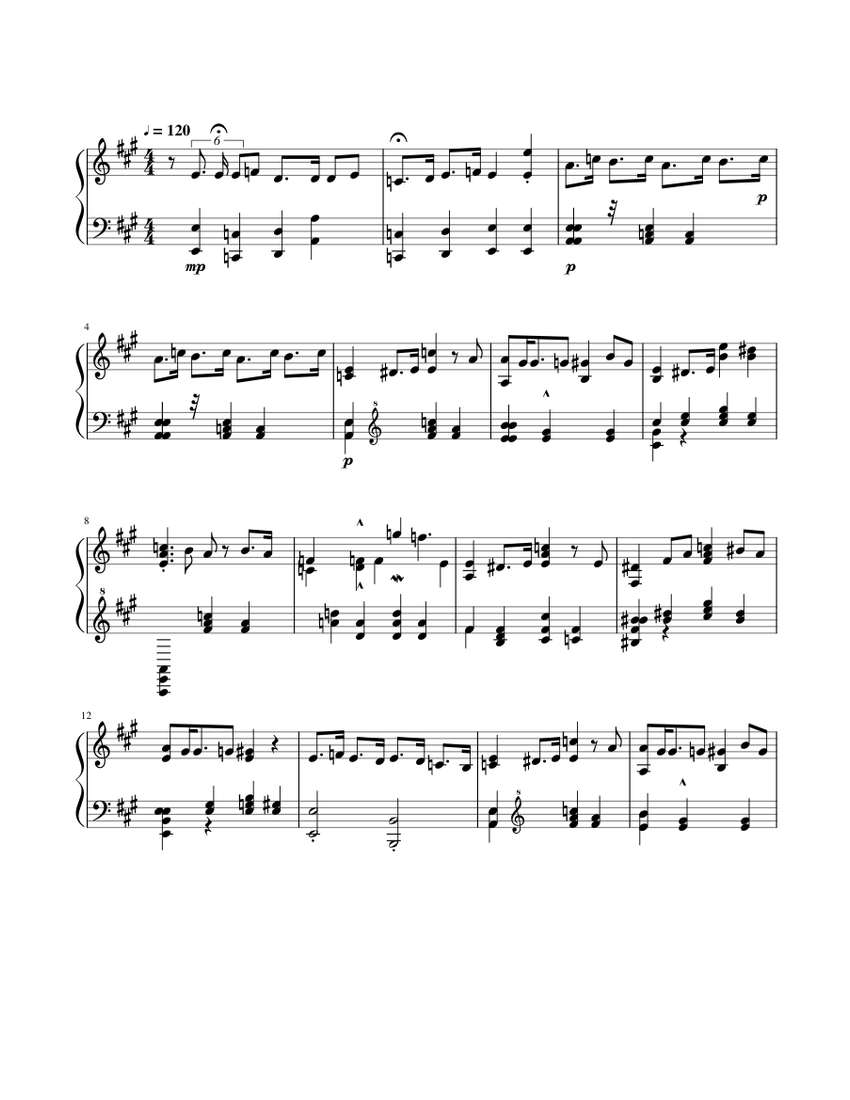 Bendy and the Ink Musical - Random Encounters Sheet Music for Piano ...