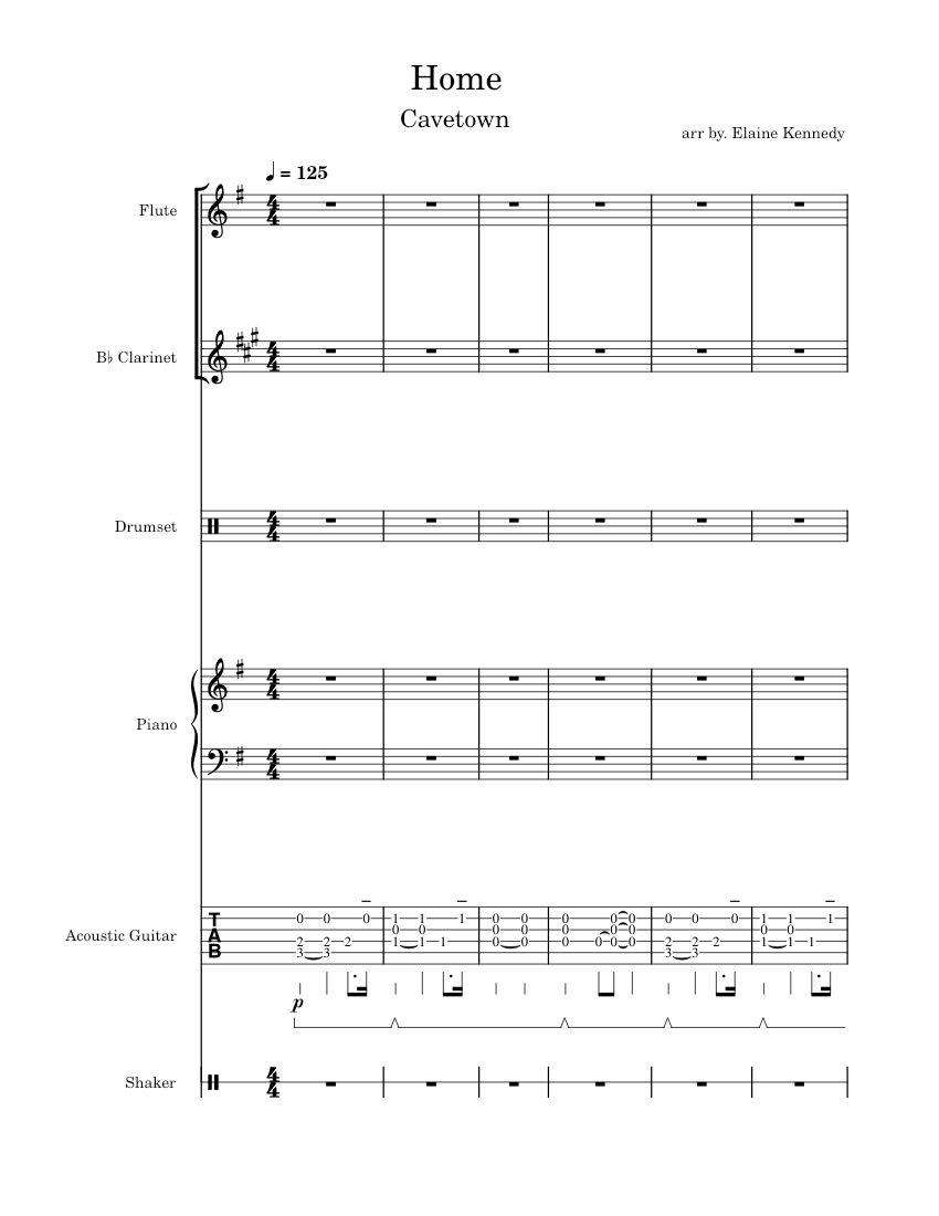 Home – cavetown Sheet Music and Tab for Piano, Flute, Clarinet in b ...