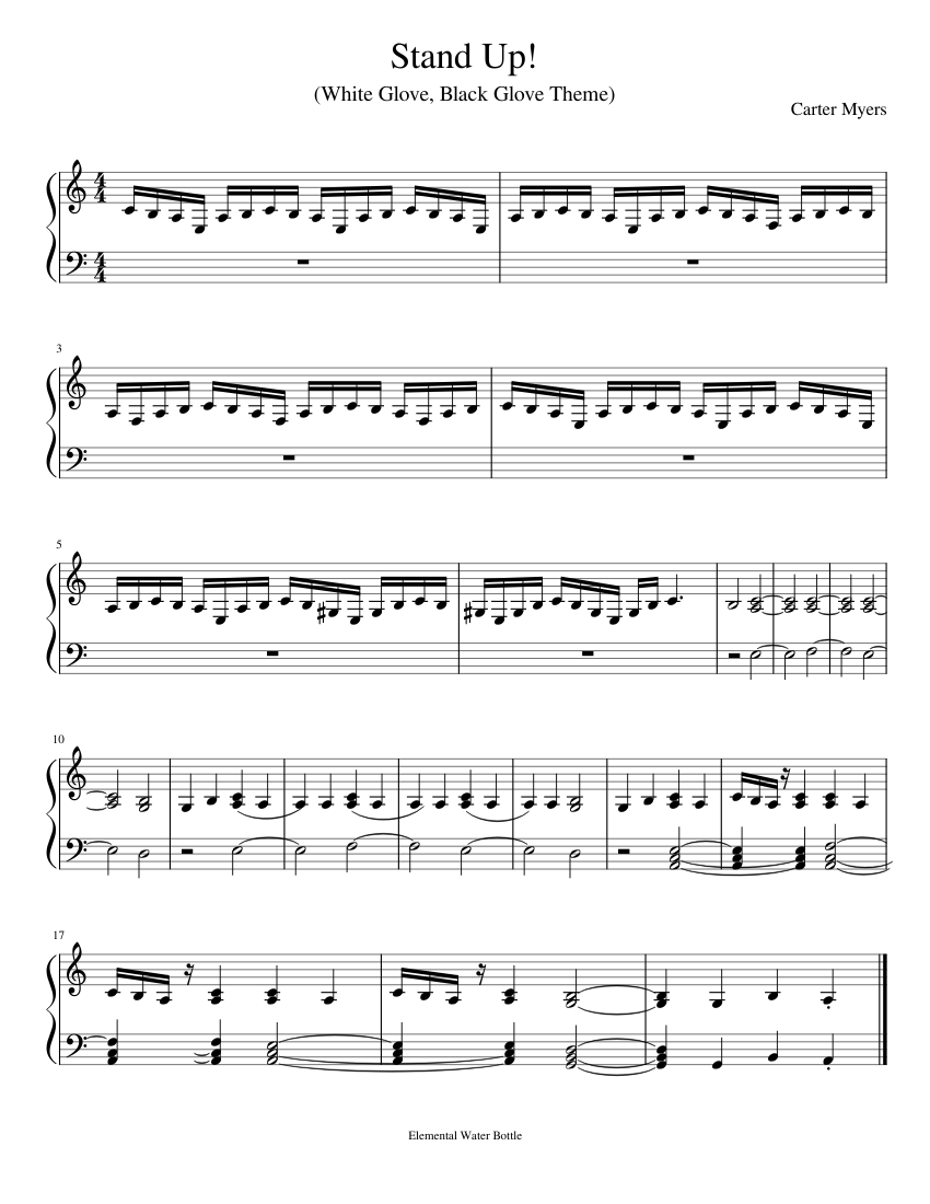 Stand_Up! Sheet music for Piano (Solo) Easy | Musescore.com