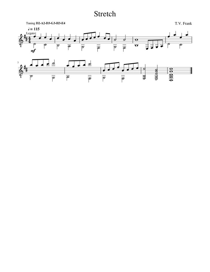Stretch Sheet music for Guitar (Solo) | Musescore.com